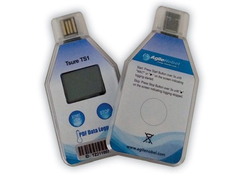 Tsure TS1 Single-Use PDF Temperature Data Logger | USB Data Logger